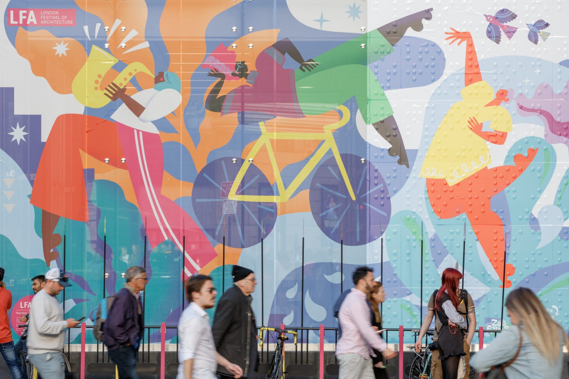 Pop-up Bike Parking - London Festival of Architecture